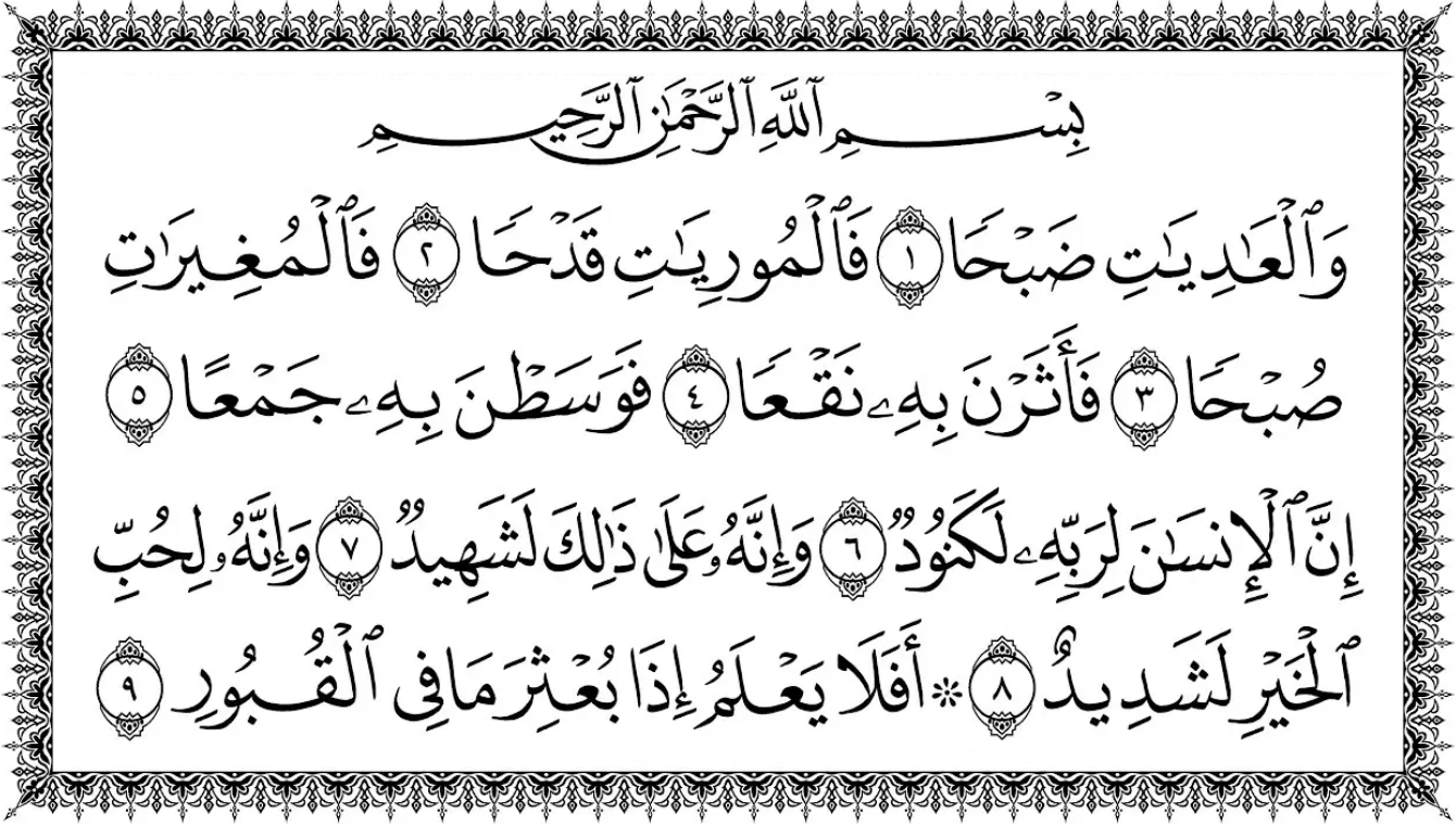 Аль-‘Адийат — Энциклопедия Корана · Академия Корана